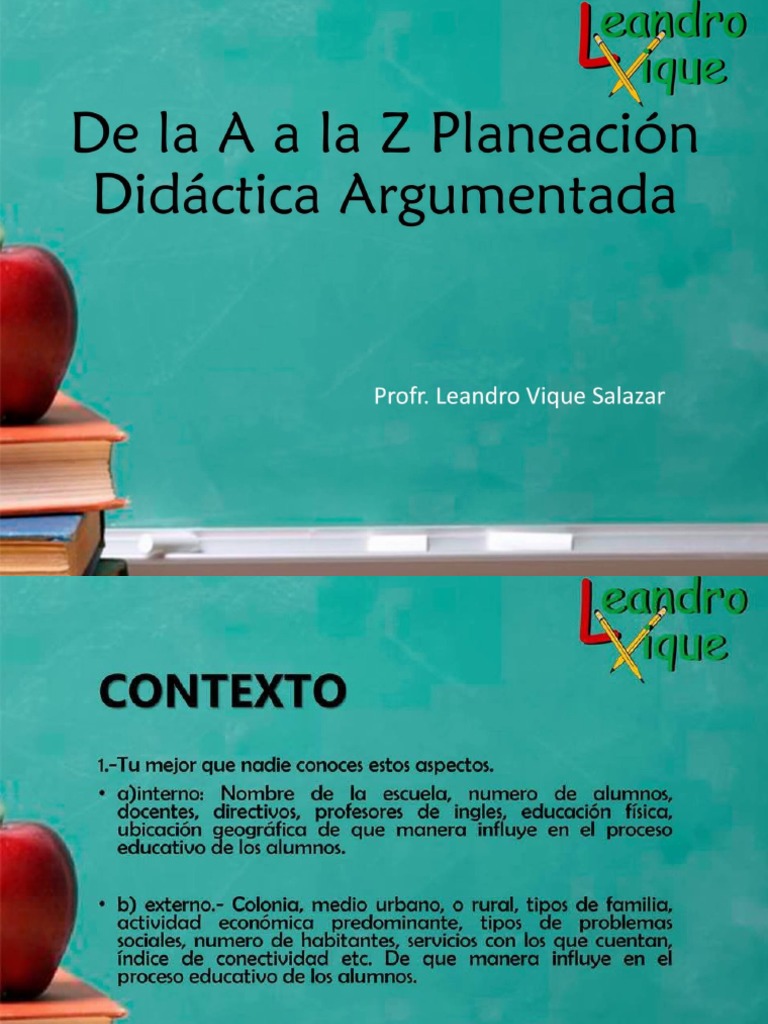 Planeacion Didactica Argumentada | PDF