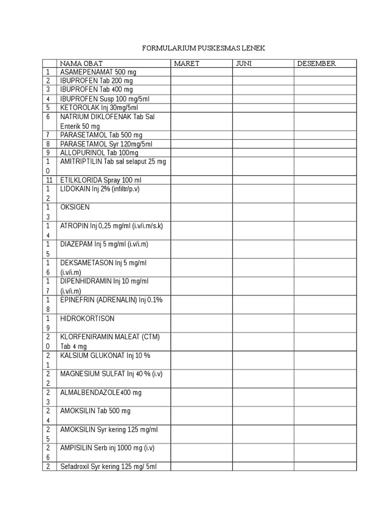 Evaluasi Formularium | PDF | Dietetics | Biochemistry