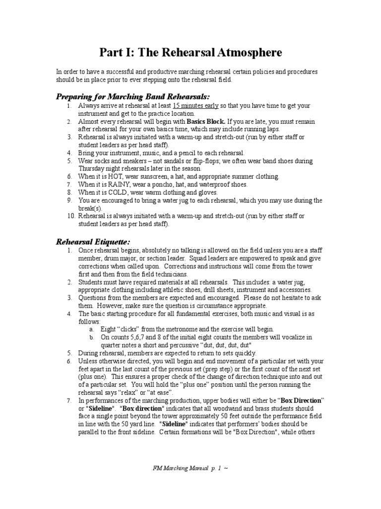 Marching Manual Pdf Foot Breathing