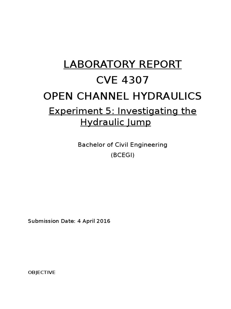 Hydraulic Jump Energy Loss Analysis | PDF | Fluid Dynamics | Soft Matter