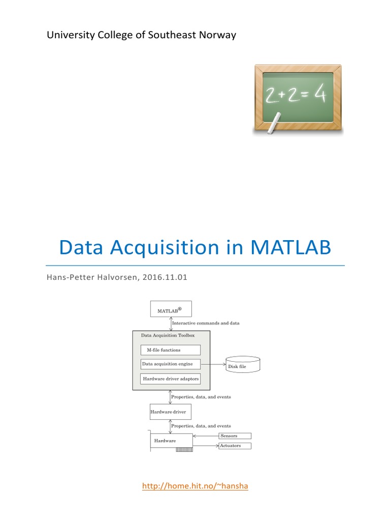 Data Acquisition in MATLAB | PDF | Data Acquisition | Matlab