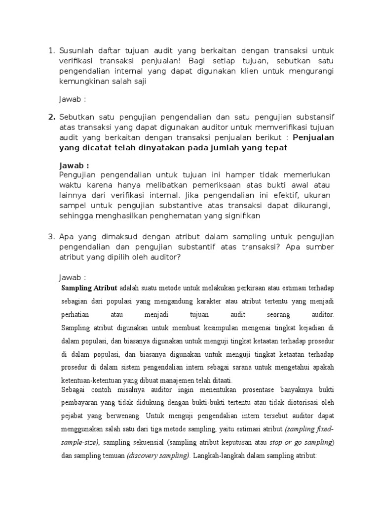 Uts Auditing 2 | PDF