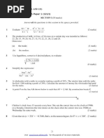 Atika School 2021 012 Mathematics Paper 1 | PDF