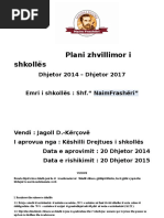 Plani Vjetor I Shkollës 2025 | PDF