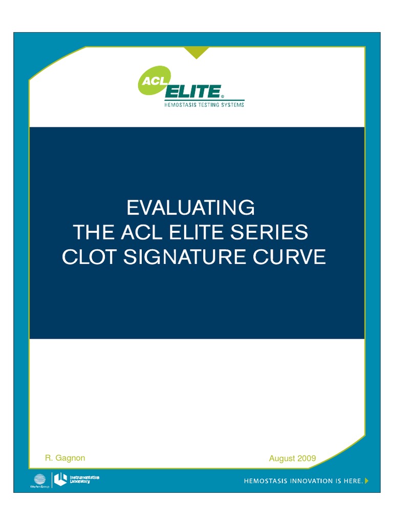ACL CURVE | Coagulation | Medical Specialties