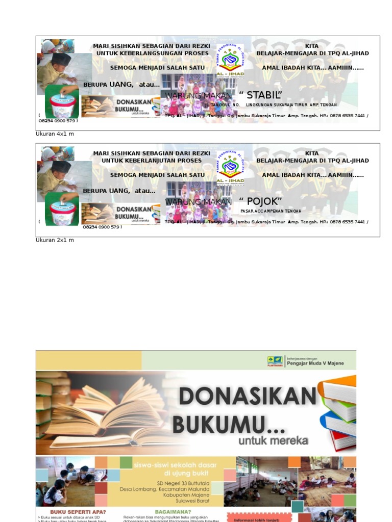 Contoh Spanduk TPQ Al-Jihad | PDF | Kesehatan Holistik