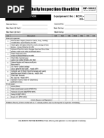 Boom Lift - Daily Checklist | PDF