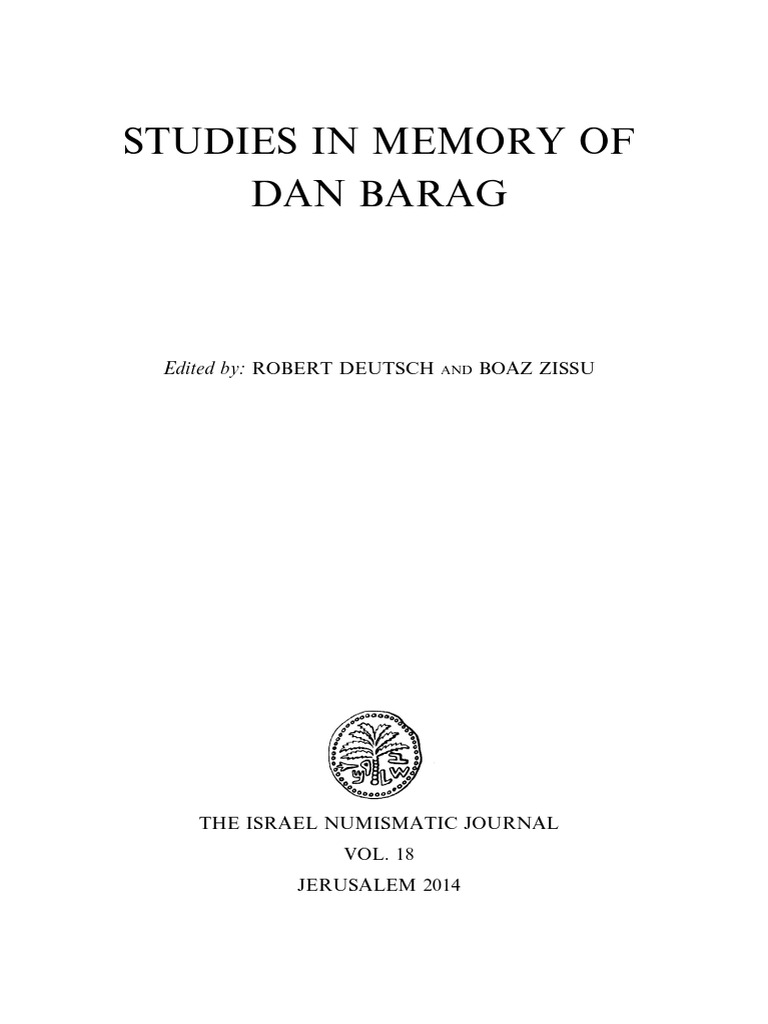 Volume-Measuring Devices From The Late Second Temple Period | PDF ...