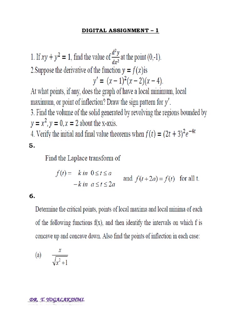 Digital Assignment - 1 | PDF