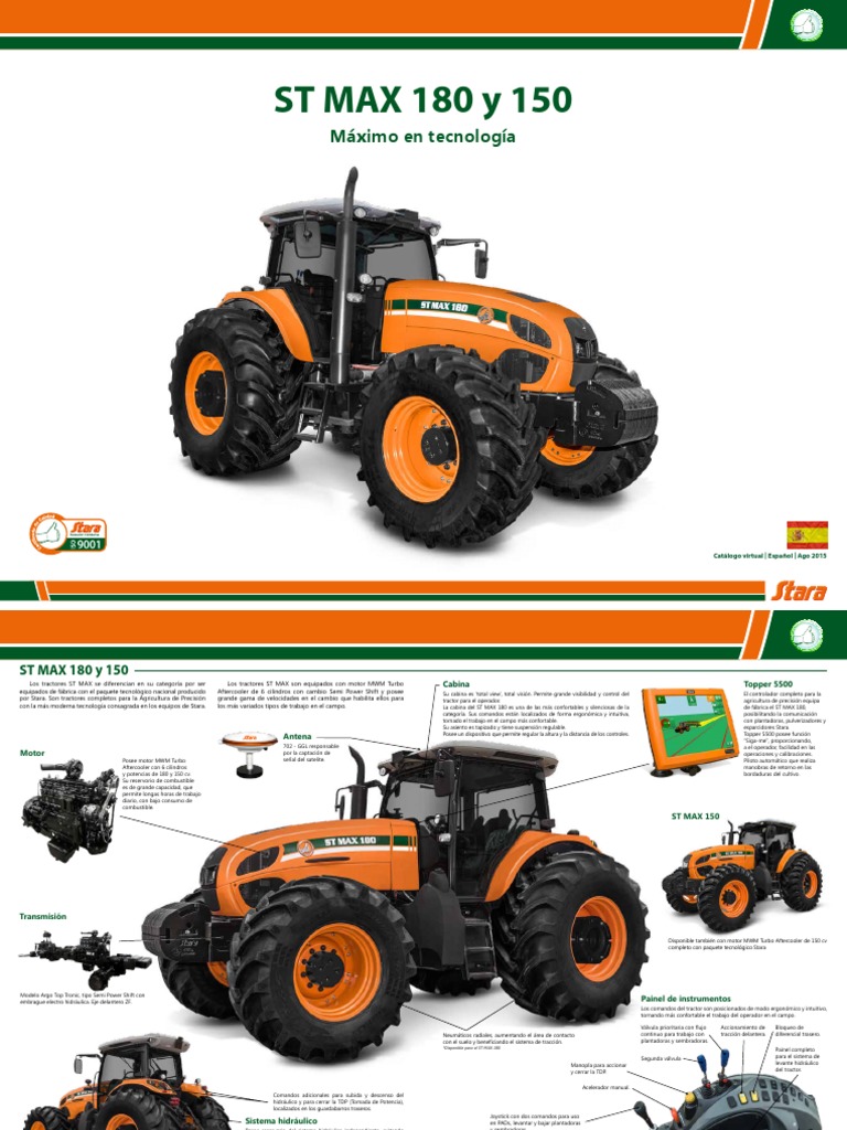 Tractores ST MAX 180 y 150: Tecnología Avanzada | PDF | Transmisión ...