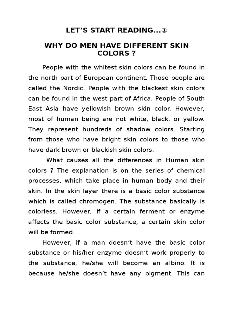 Understanding Human Skin Color Variations | PDF