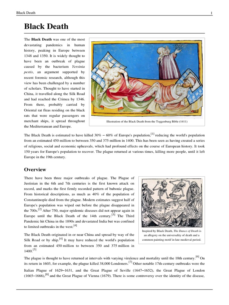 Black Death PDF | PDF | Black Death | Plague (Disease)