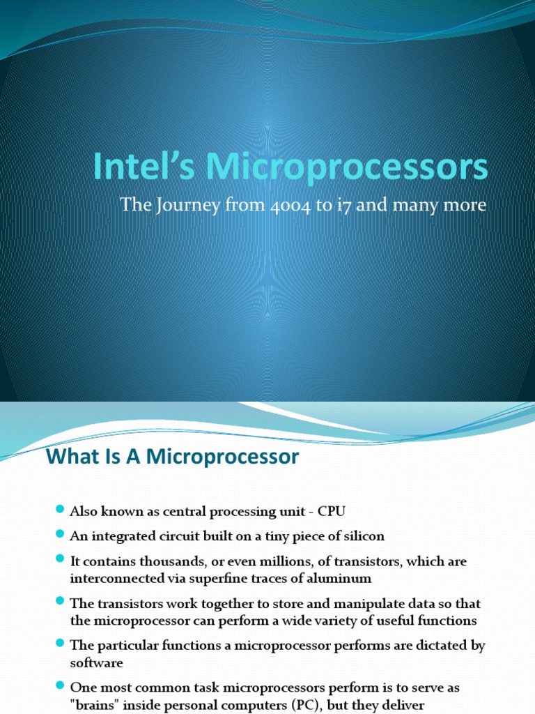 Intel Microprocessor I3, I5, I7 | PDF | Microprocessor | Central Processing Unit