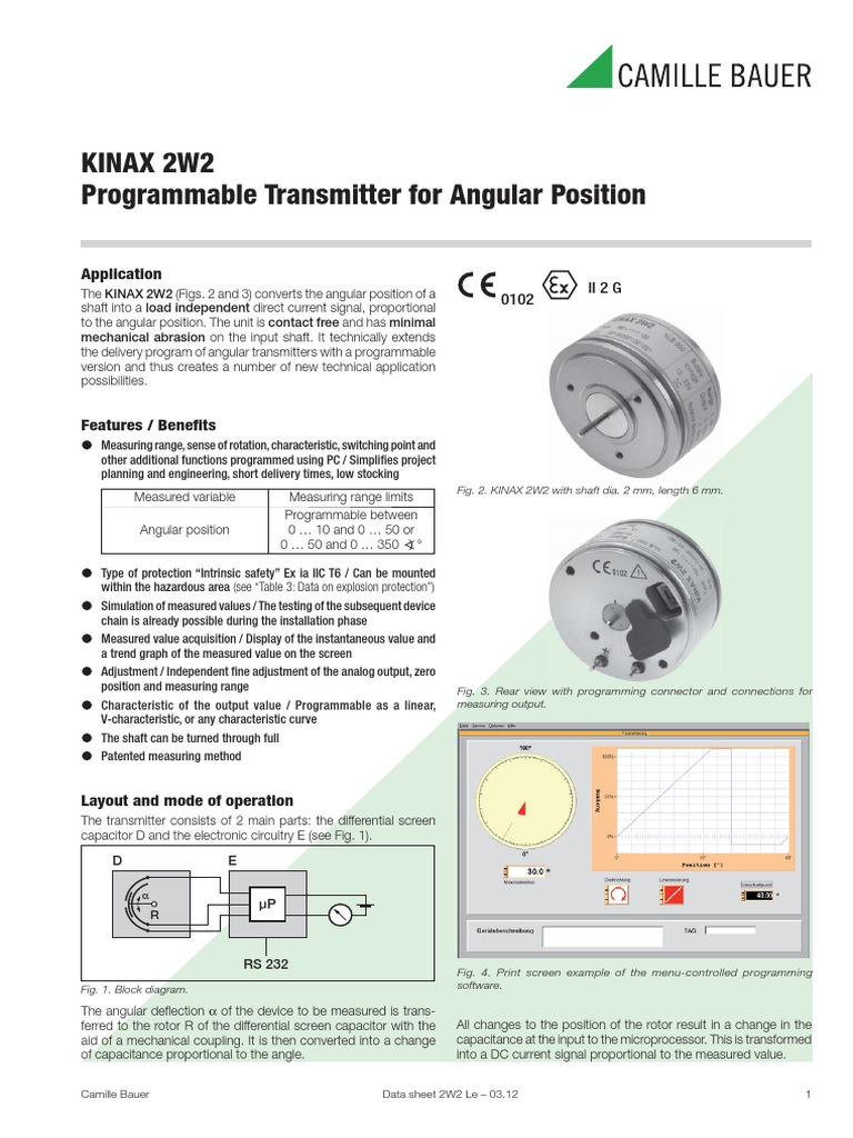 KINAX 2W2 Data Sheet English | PDF | Electrical Connector | Power Supply