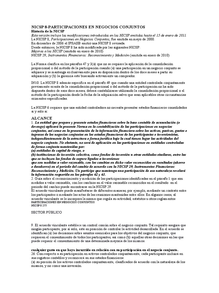 Resumen Nic 8 | PDF | normas internacionales de INFORMACION FINANCIERA ...