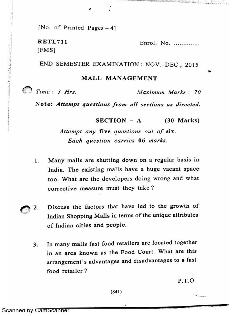 Mall Management | PDF