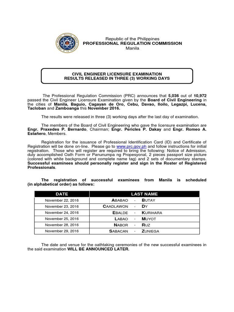 Full Text Civil Engineer Board Exam | PDF | Government And Personhood ...