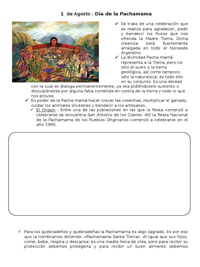 Pachamama | PDF | Religión y creencia | Naturaleza