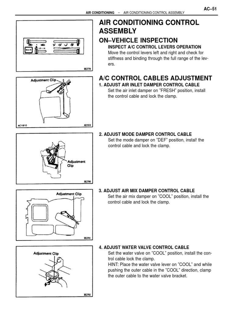 Inspection and Adjustment Procedures for Automotive Air Conditioning ...