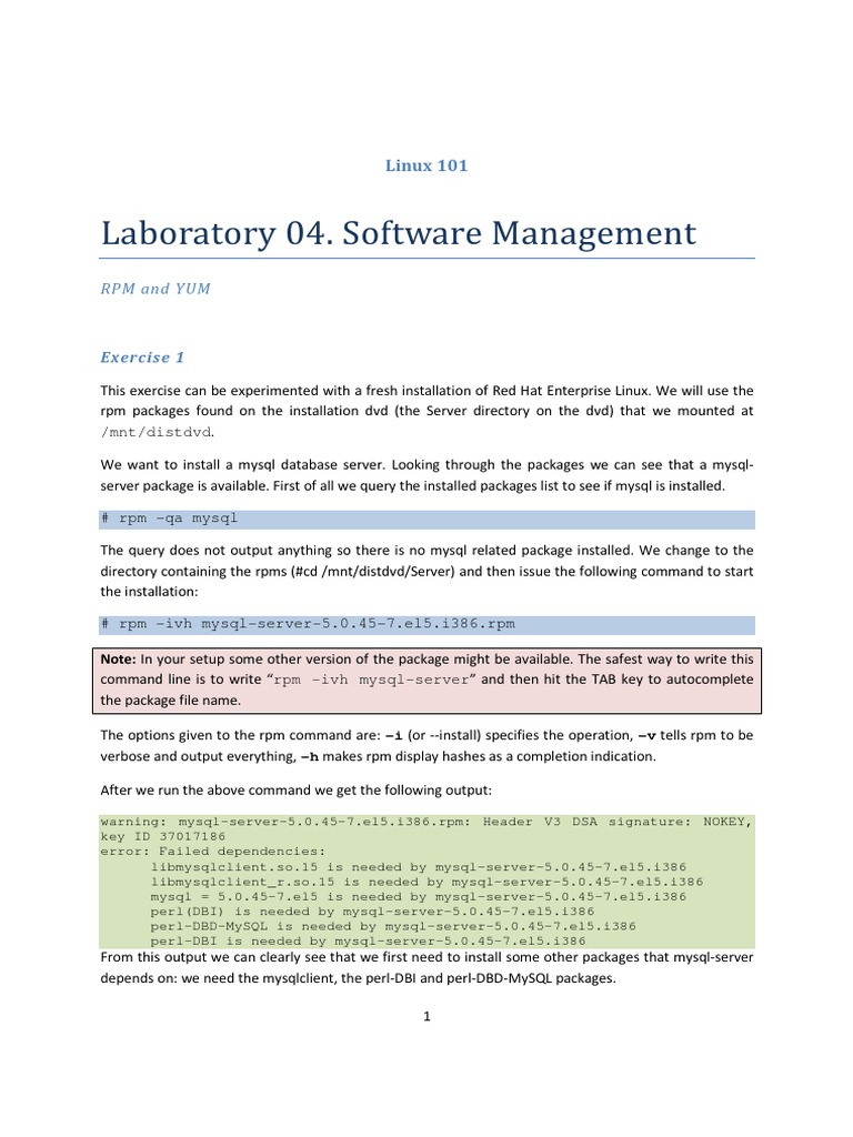 Lab04 Exercises | Download Free PDF | Operating System Technology | Software