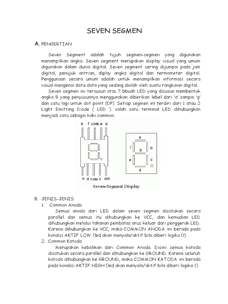 Panduan Lengkap Seven Segment | PDF