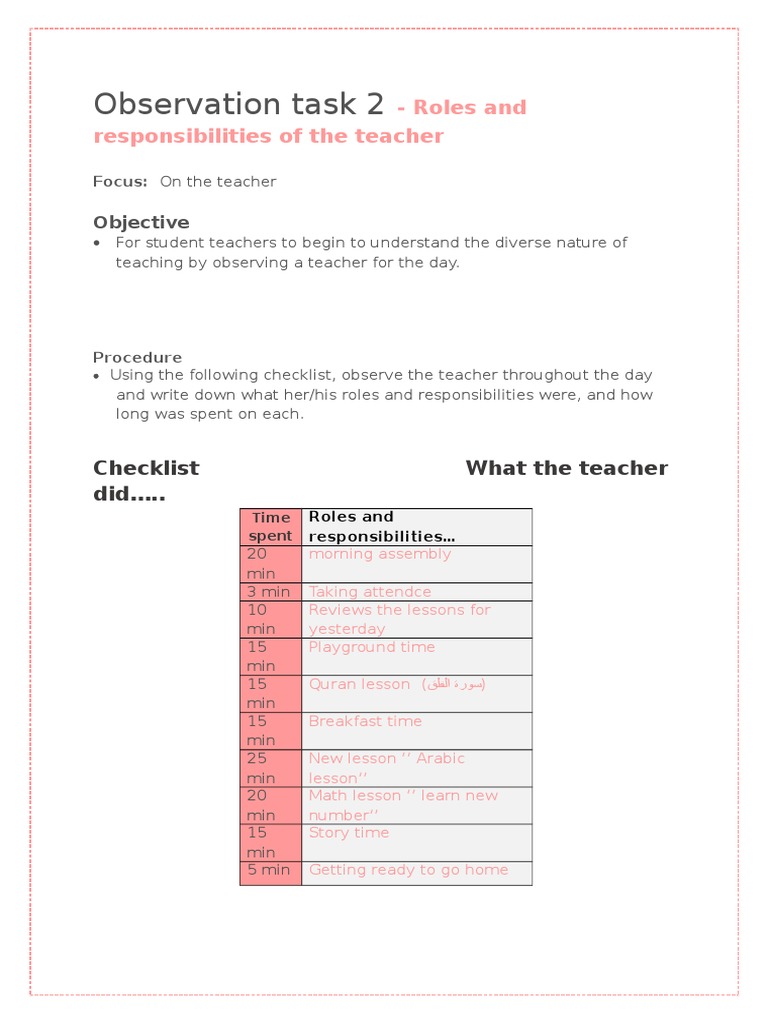 Observation Task 2 | PDF