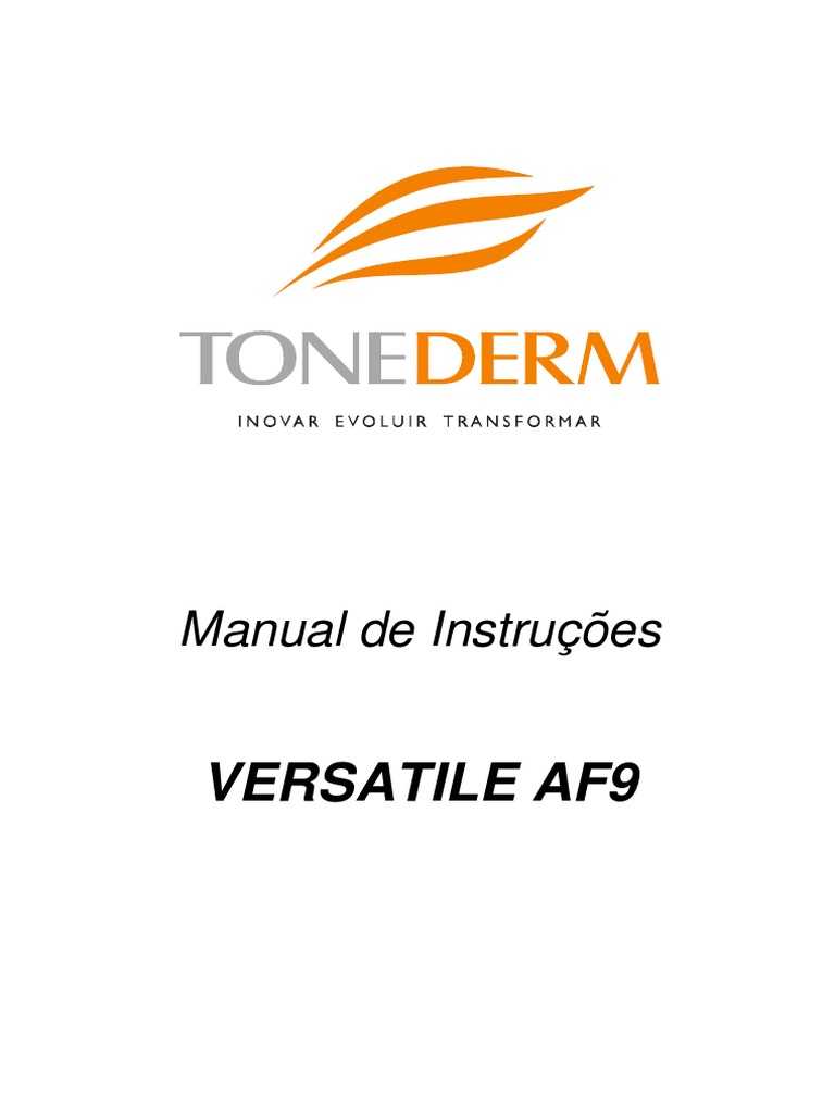Versatile Af9 Tonederm | PDF | Potencial de ação | Músculo