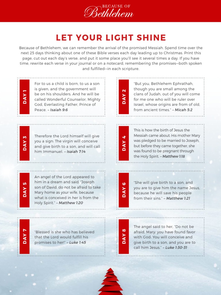 Let Your Light Shine Advent Toolkit | PDF | Canonical Gospels | New ...