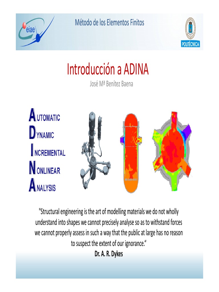 An Introduction to the Finite Element Method Using ADINA | PDF | Método ...