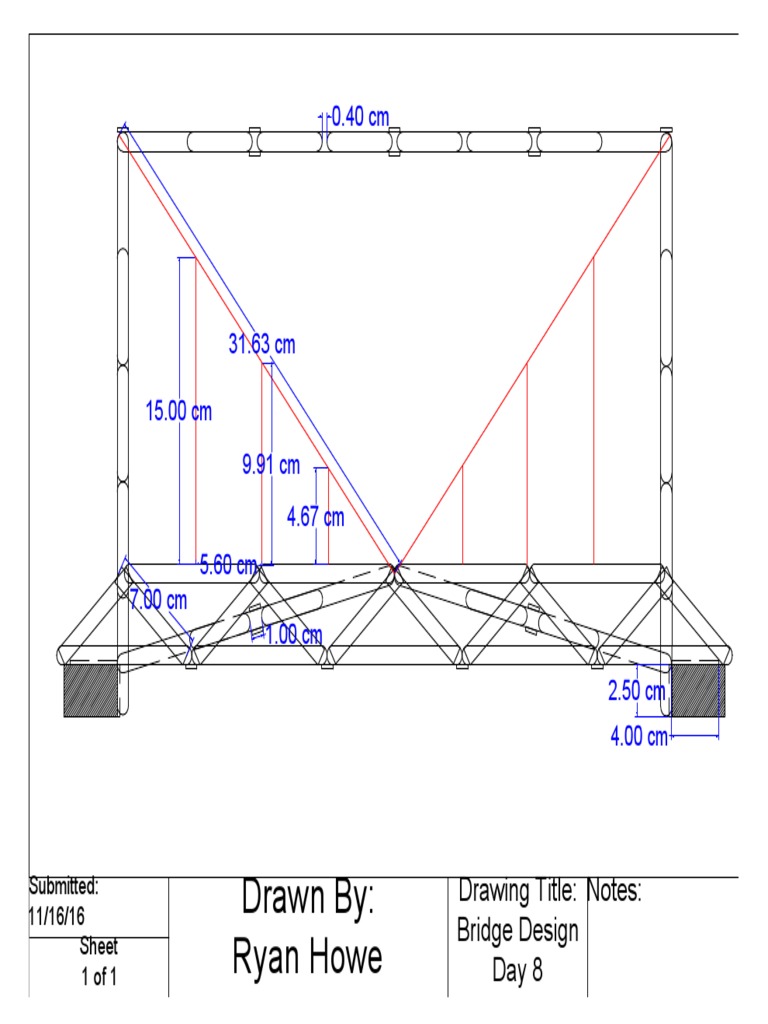 Bridge Design Dimensions and Notes | PDF