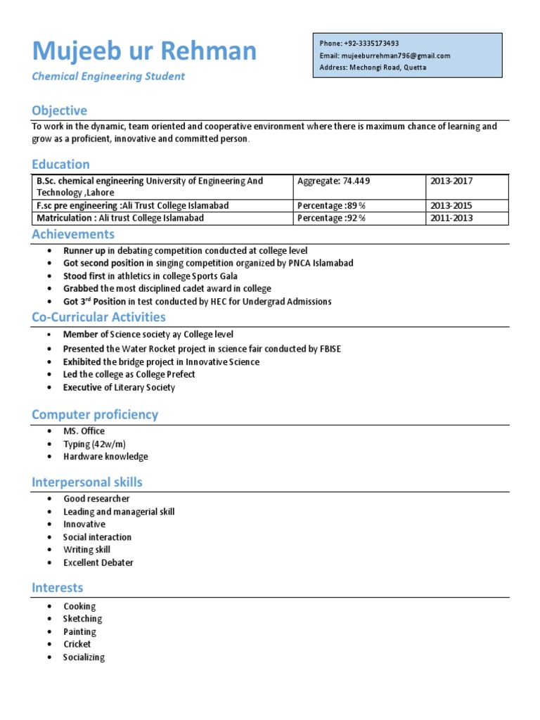 Mujeeb Resume PDF | PDF | Technology & Engineering