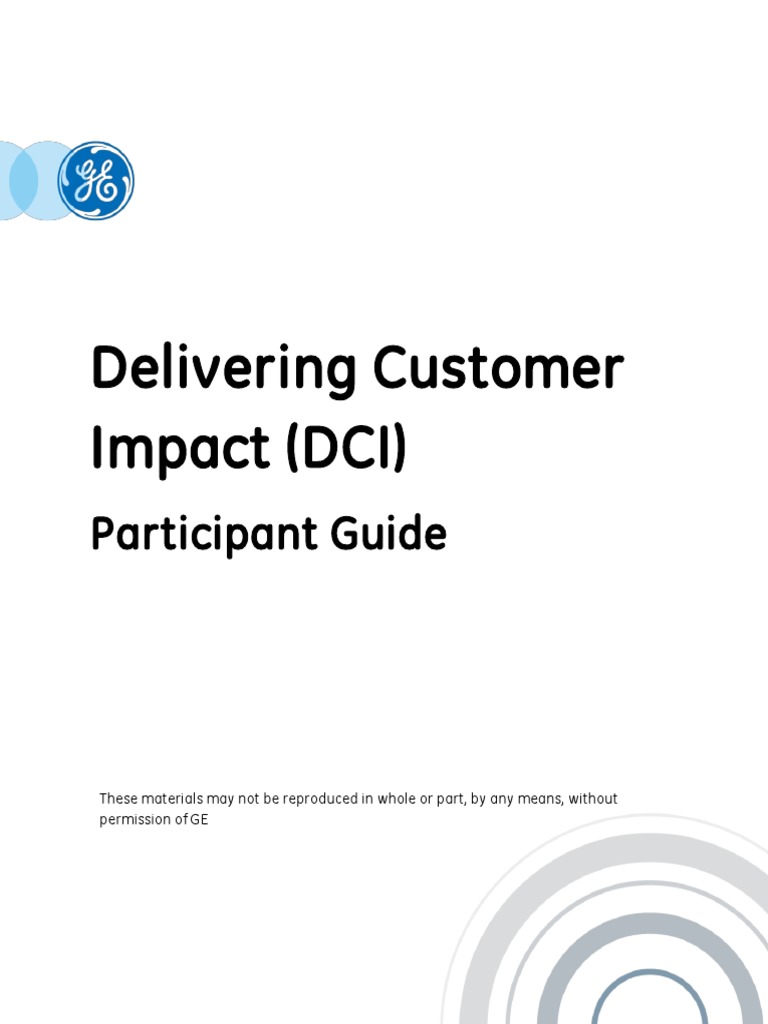 DCI - Participant Guide - Jan 2016 PDF | PDF | Goal | Leadership