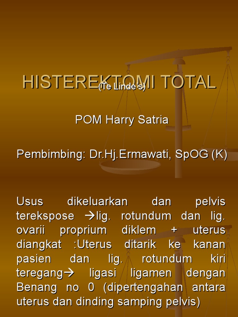 Histerektomi Total | PDF