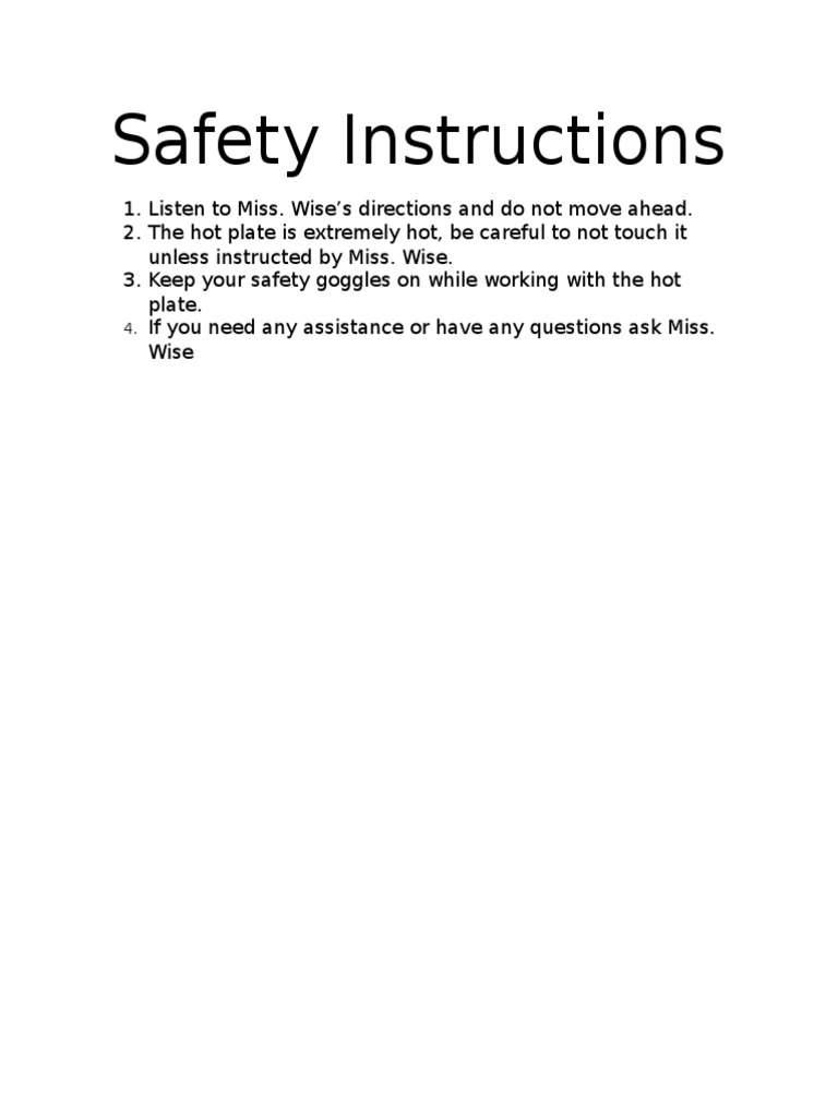 Lesson 3 Safet | PDF