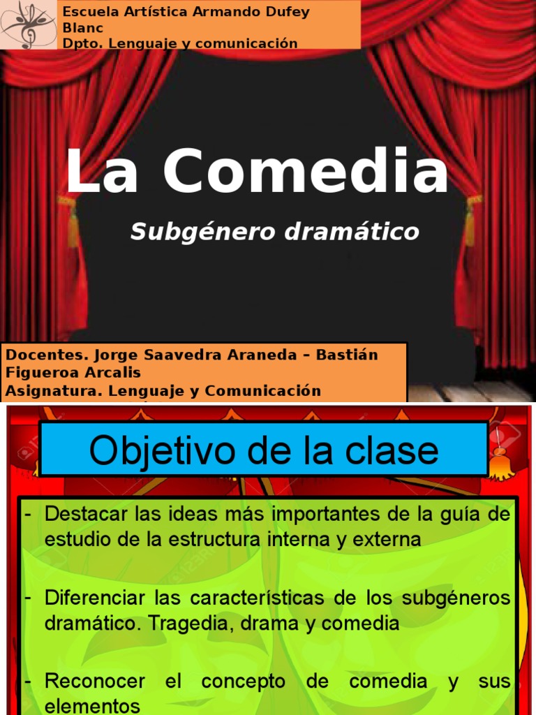 Concepto y características de la comedia | PDF | Commedia Dell'arte ...