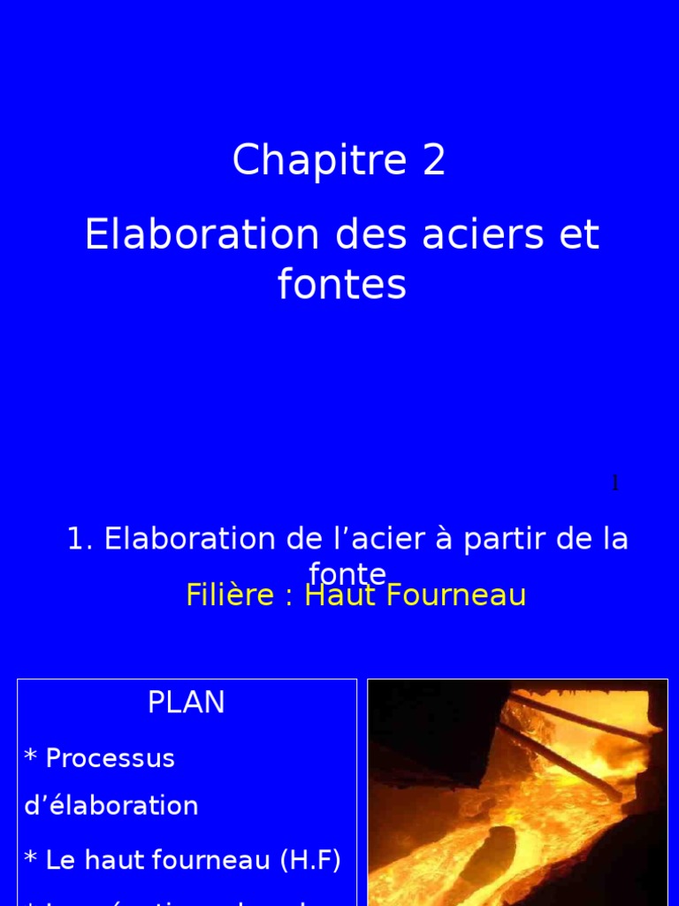 Élaboration de l'acier et métallurgie | PDF