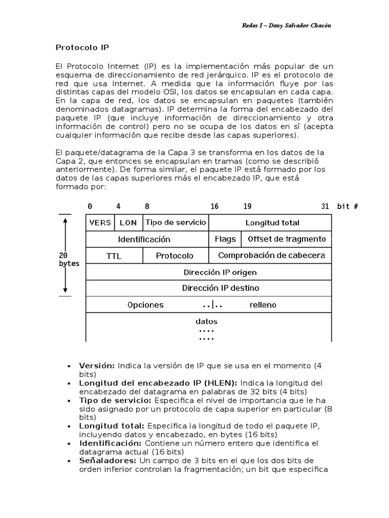 Tema 3 - Protocolo IP | PDF | Protocolos de internet | Protocolos de ...