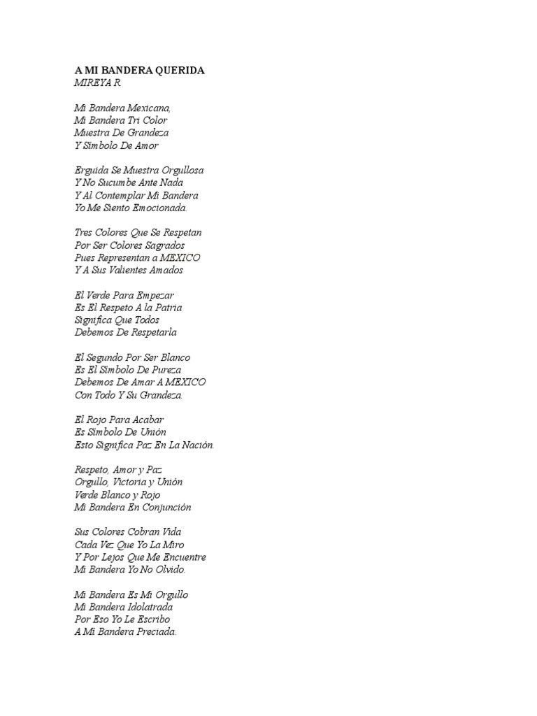 A Mi Bandera Querida | PDF | México