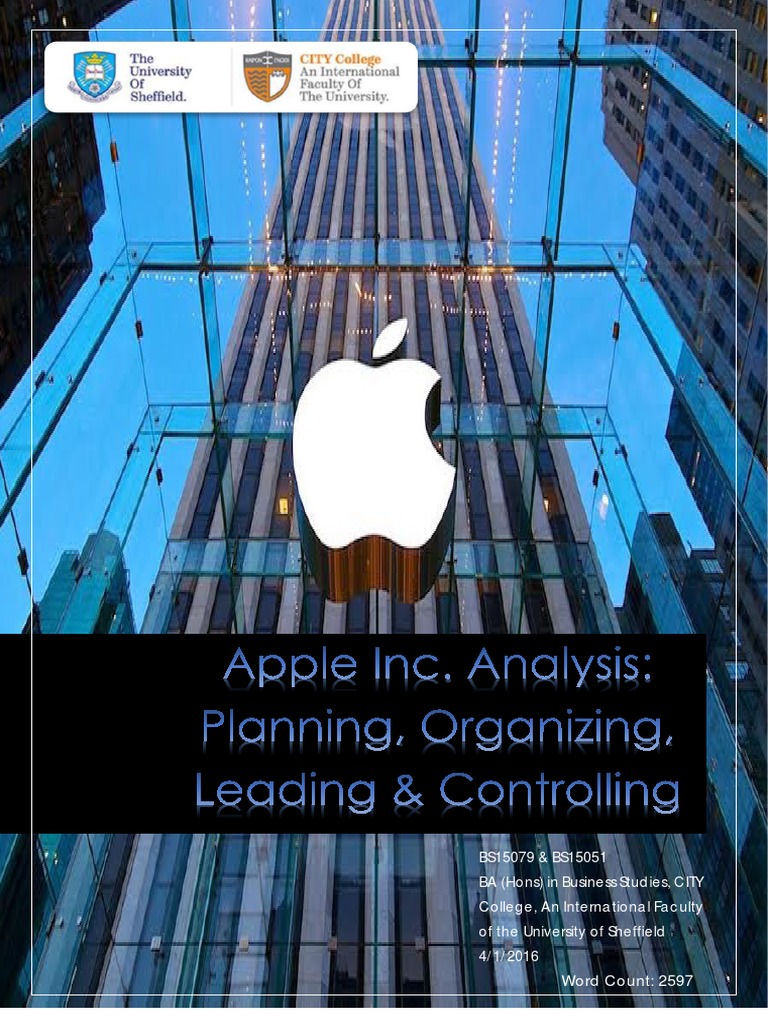 160419163658 | PDF | Apple Inc. | Organizational Structure