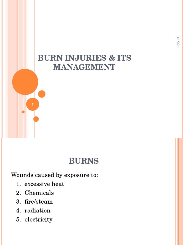Burn Injuries & Its Management | Download Free PDF | Burn | Intravenous ...