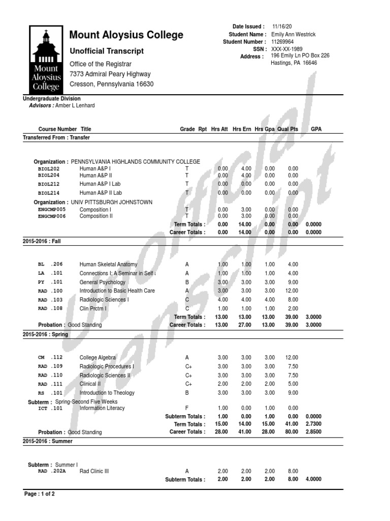 Transcripts | PDF | Health Care | Academia