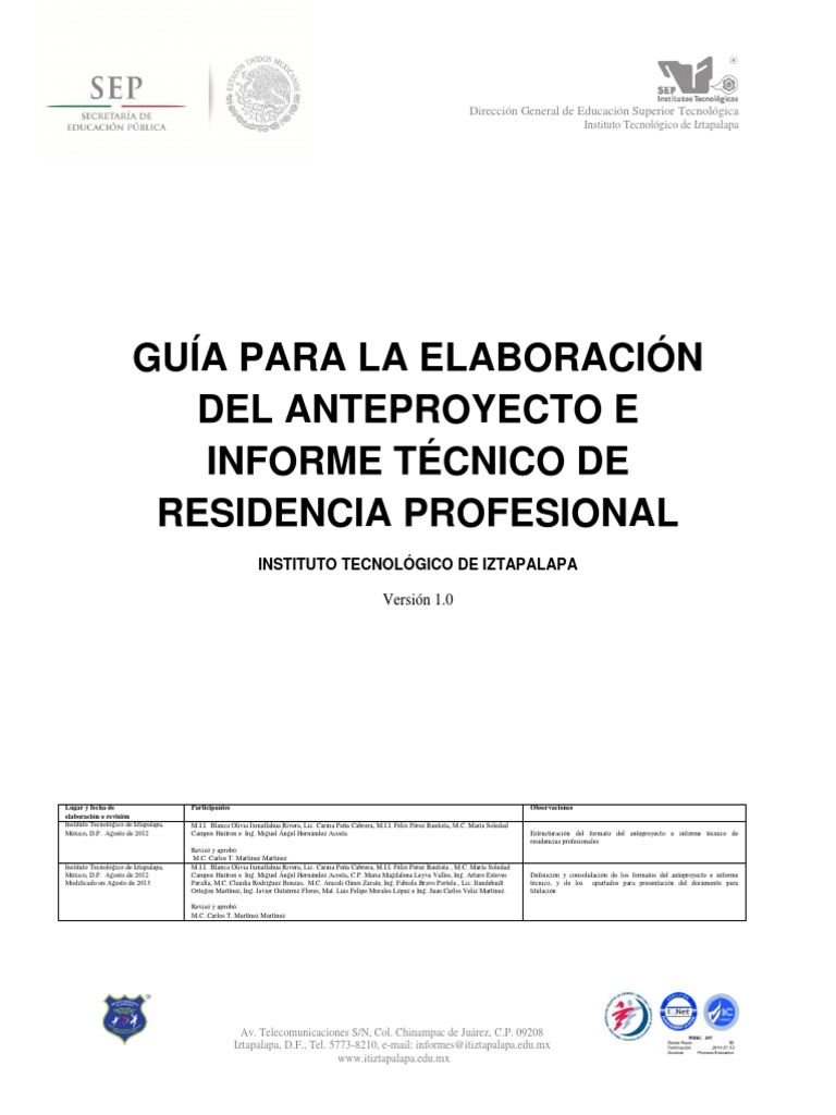 Guia para El Anteproyecto PDF | PDF