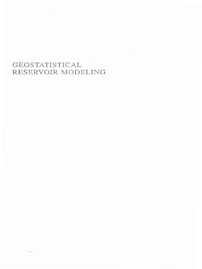 Geostatistical Reservoir Modeling - Clayton v. Deutsch - (Nafti - Ir ...