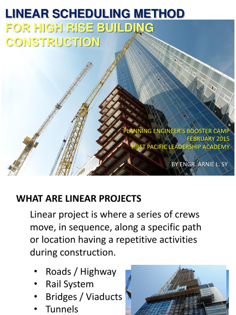 Linear Scheduling For High Rise Building Construction Download Free