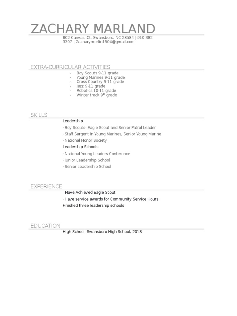 Nhs Resume | PDF