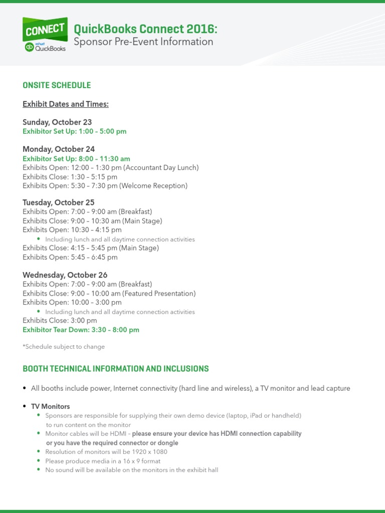 Sponsor Pre Event Information 1 | PDF | Hdmi | Mobile App