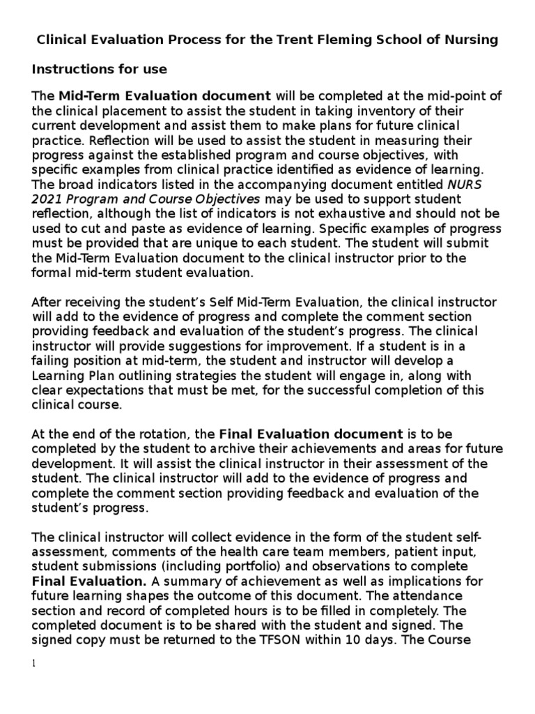 Midterm Eval | PDF | Nursing | Evidence Based Medicine