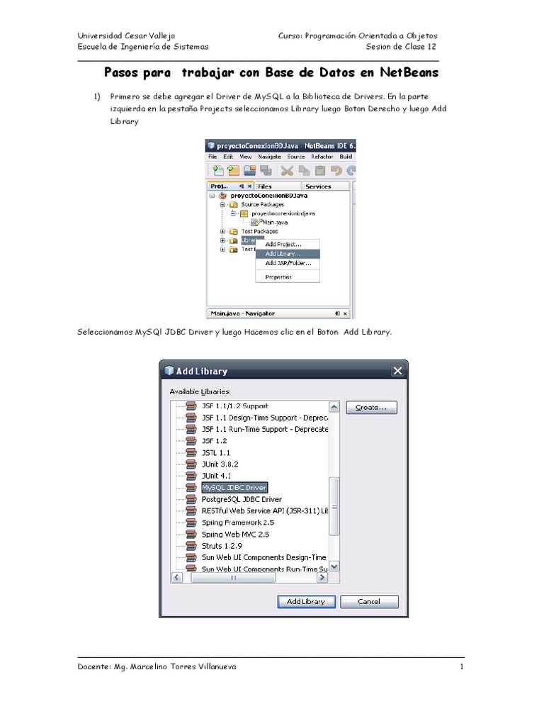 Conexion A Mysql Con Java Pdf Java Lenguaje De Programación Mi Sql