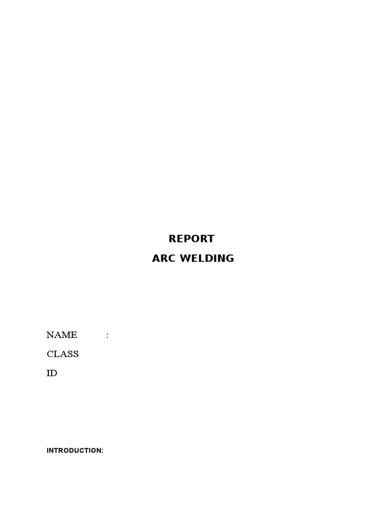 Report Welding | PDF | Welding | Construction