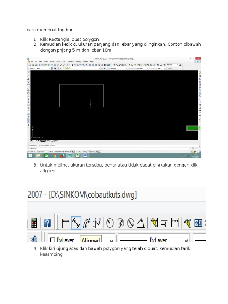 Cara Membuat Log Bor Autocad Simkom | PDF | Karier & Perkembangan